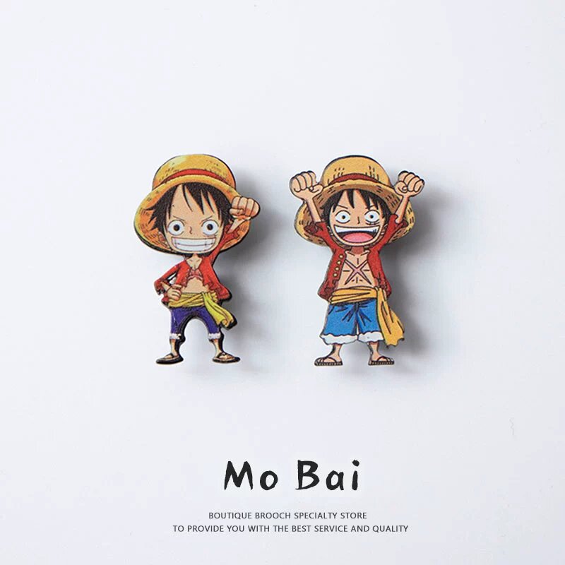 MINISO Периферийная брошь One Piece, японский мультяшный аниме-образ, новый значок Луффи, школьный рюкзак, аксессуары