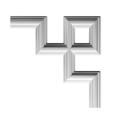 Угловой Элемент Европласт Лепнина 1.52.286 Ш200хВ200хТ12 мм.