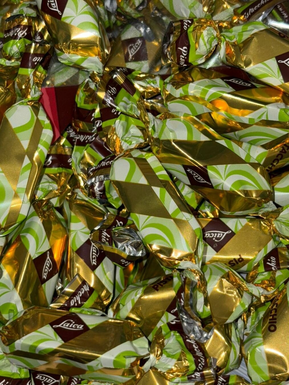 Конфеты шоколадные Laica Фисташковые/Италия/1кг