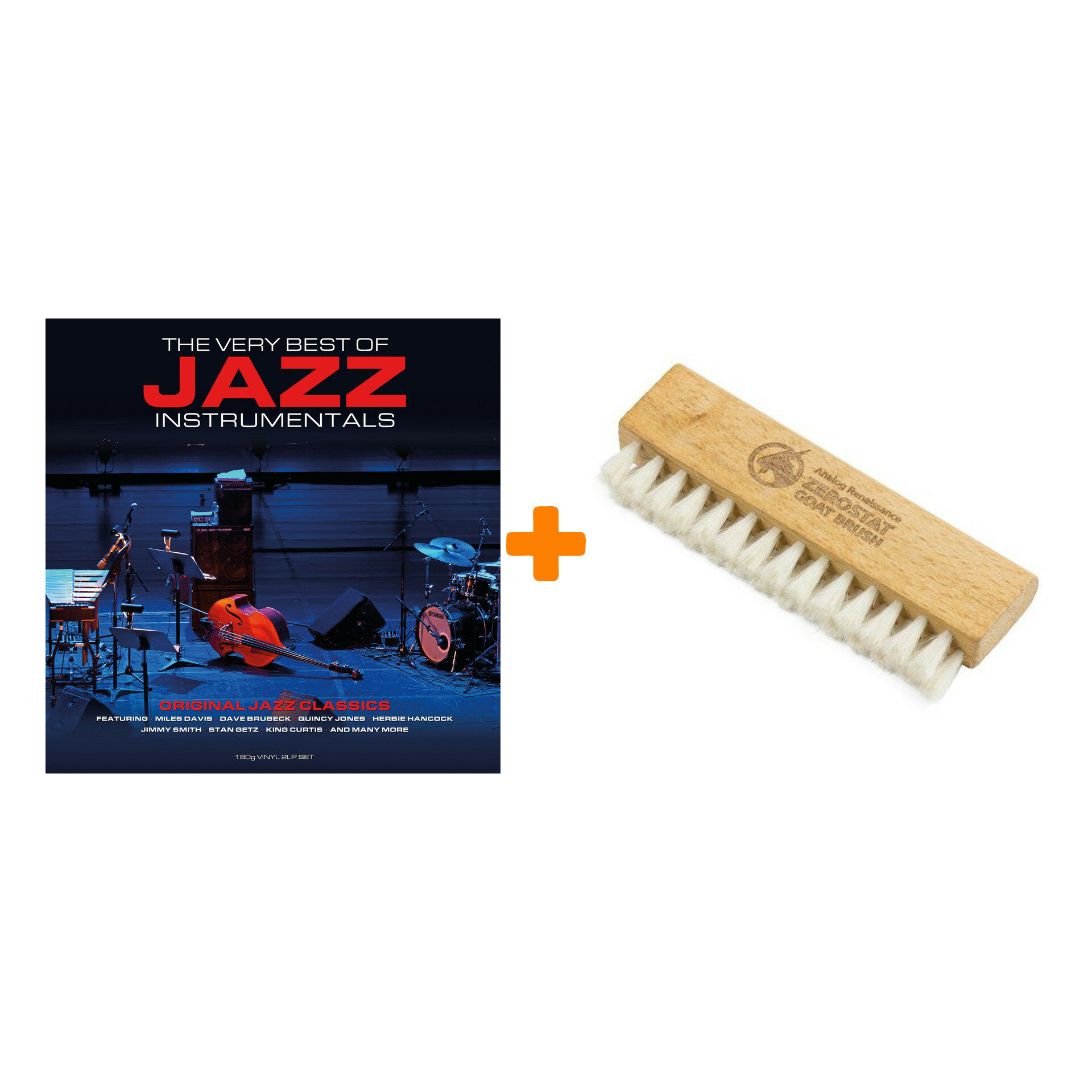 V/A The Very Best Of Jazz Instrumentals 2LP + Щетка для ухода за LP из козьей шерсти