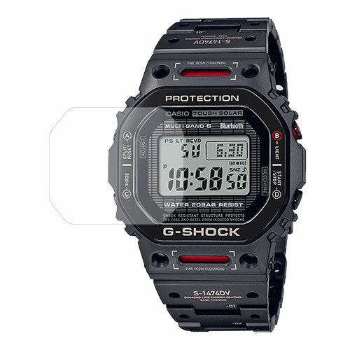 Скрин Мобайл защитный экран для часов Casio GMW-B5000TVA-1 из гидрогелевая плёнка прозрачная