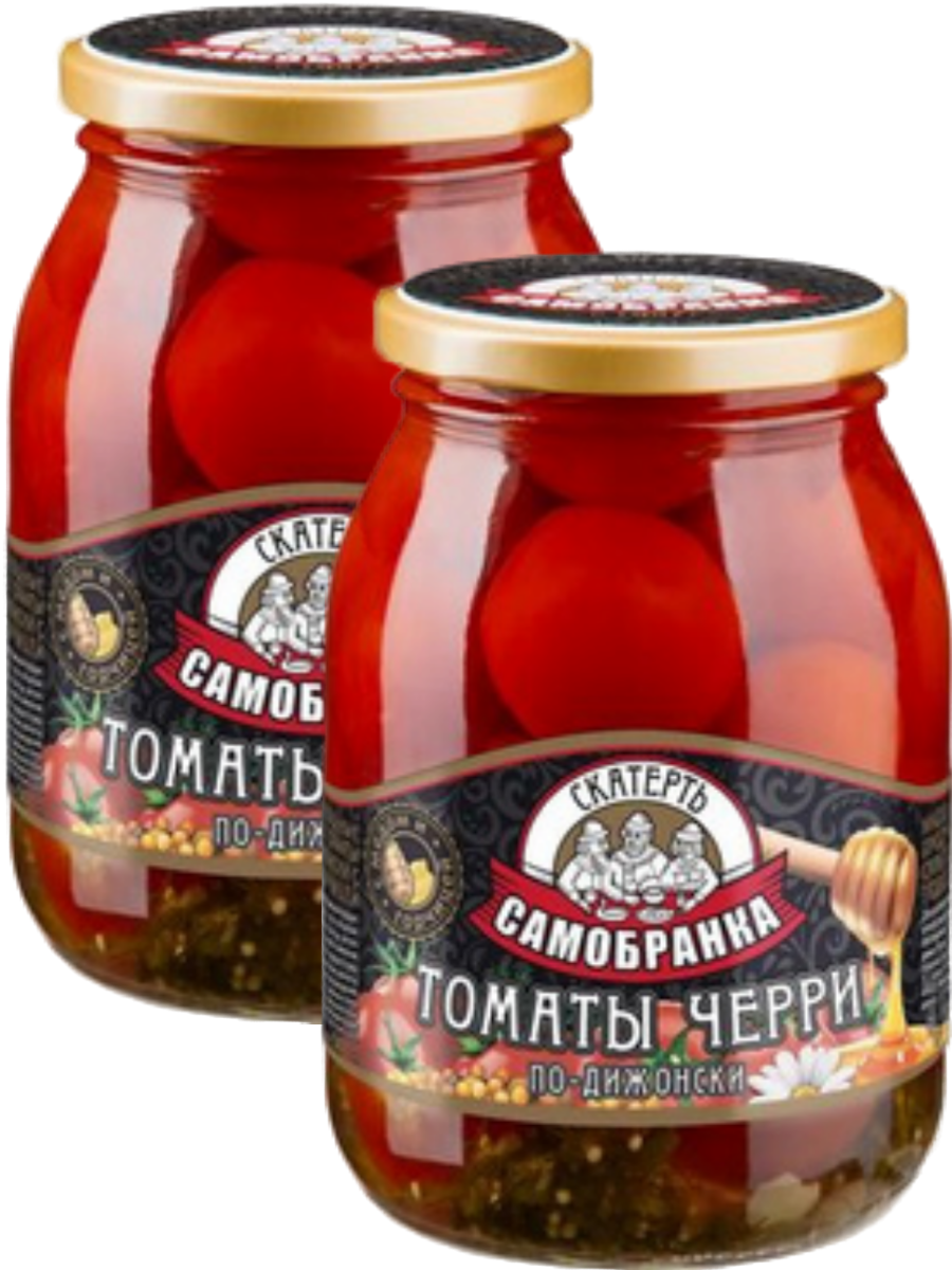 Томаты черри по-дижонски Скатерть-Самобранка 2шт по 480мл