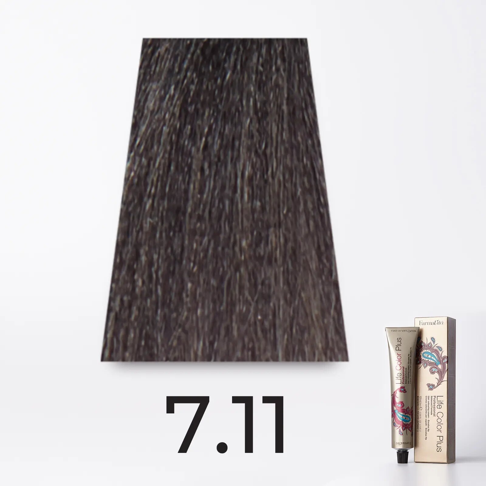 FarmaVita Краситель для волос Life Color Plus 7.11 Блондин интенсивный пепельный, 100 мл