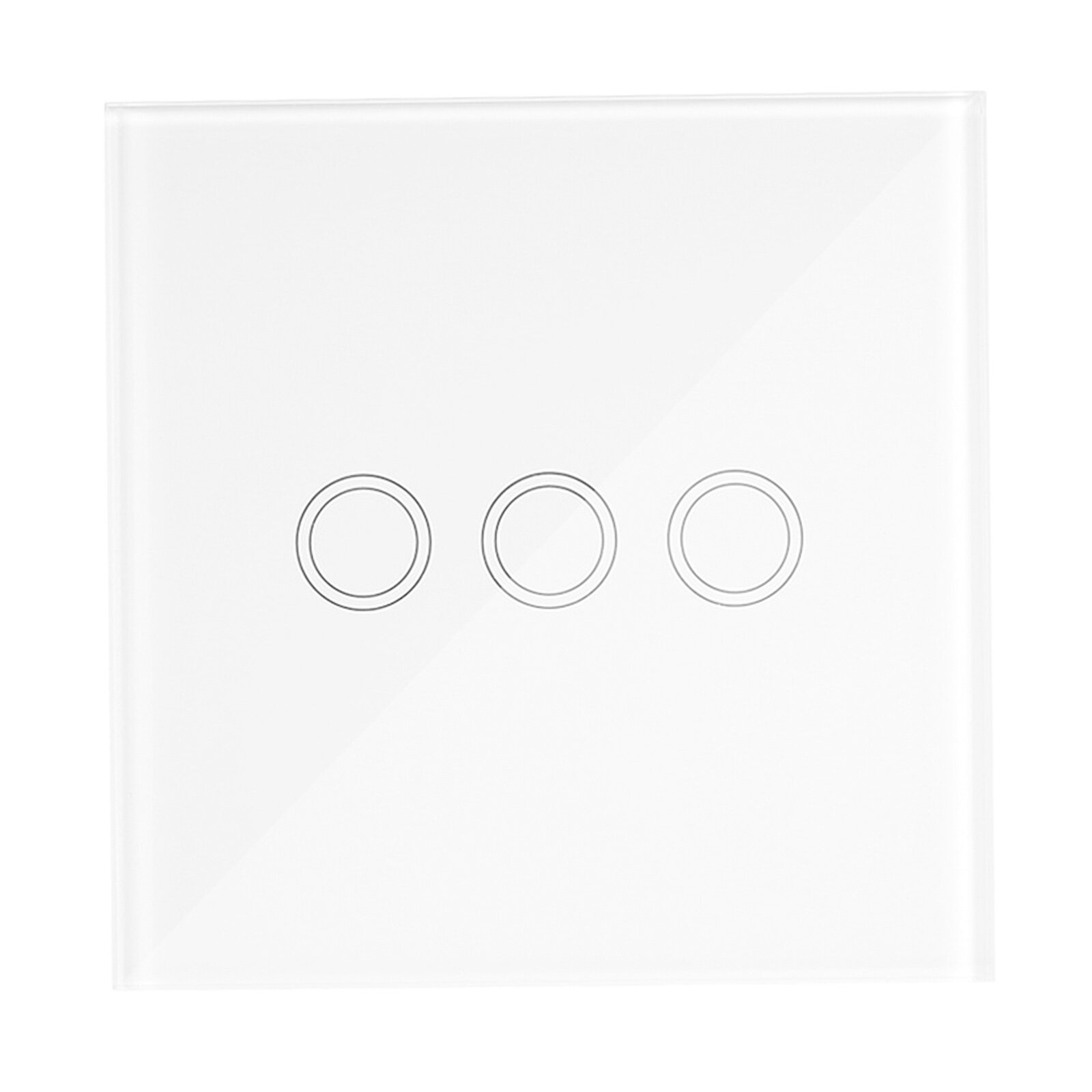 EWeLink 3CH T433 86 Type Wall Touch Panel Sticky 433MHz Wireless RF Remote Control Transmitter Automation Modules 3 Gang 12V 27A 86x86x14mm 103g Support All SONOFF RF 433MHz Products Control Staircase Lamp