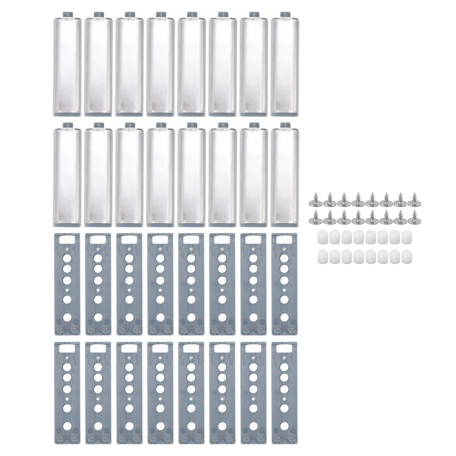 16 шт. прочных защелок-защелок из нержавеющей стали для дверцы шкафа, ящика
