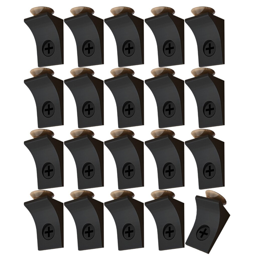 Постоянные Кронштейны Для Полок из Металлического Сплава с 20 Разделениями для Шкафа-Купе Прочные Опоры Для Полок Шкафа-Купе