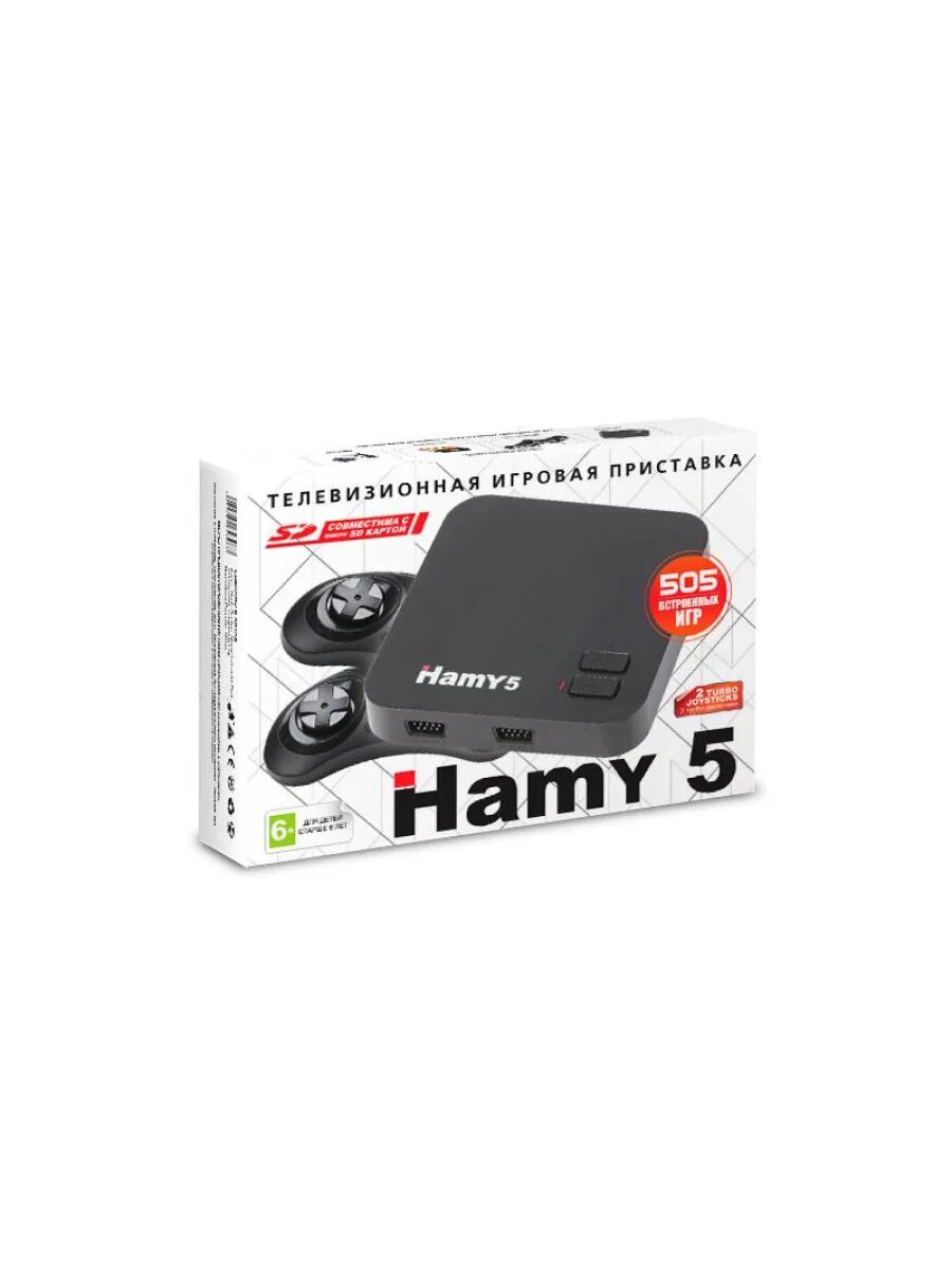 Игровая приставка Hamy 5 (505-in-1) Classic Black (8-bit/16-bit)