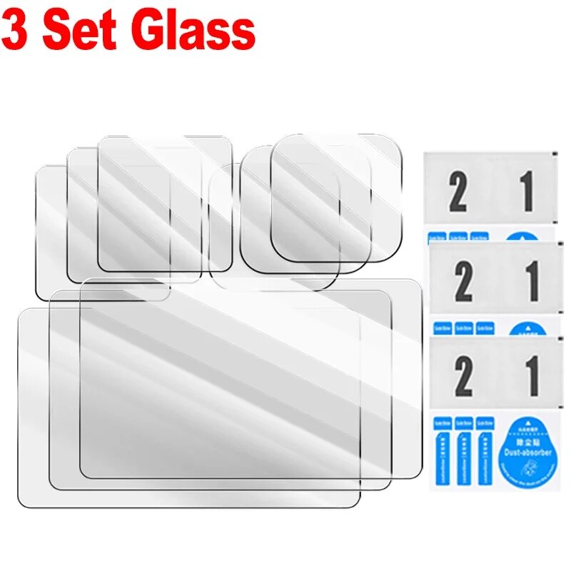 Защитное стекло для GoPro Hero 9/10/11/12/13 BAPPSUS 3 Set Glass, GoPro Hero 13