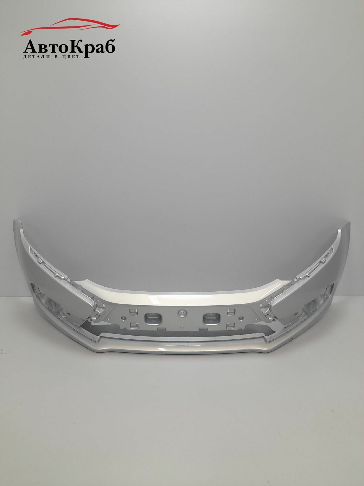 Бампер передний в цвет для Лада Гранта Кросс 2018 - 2025 г. 610 - рислинг