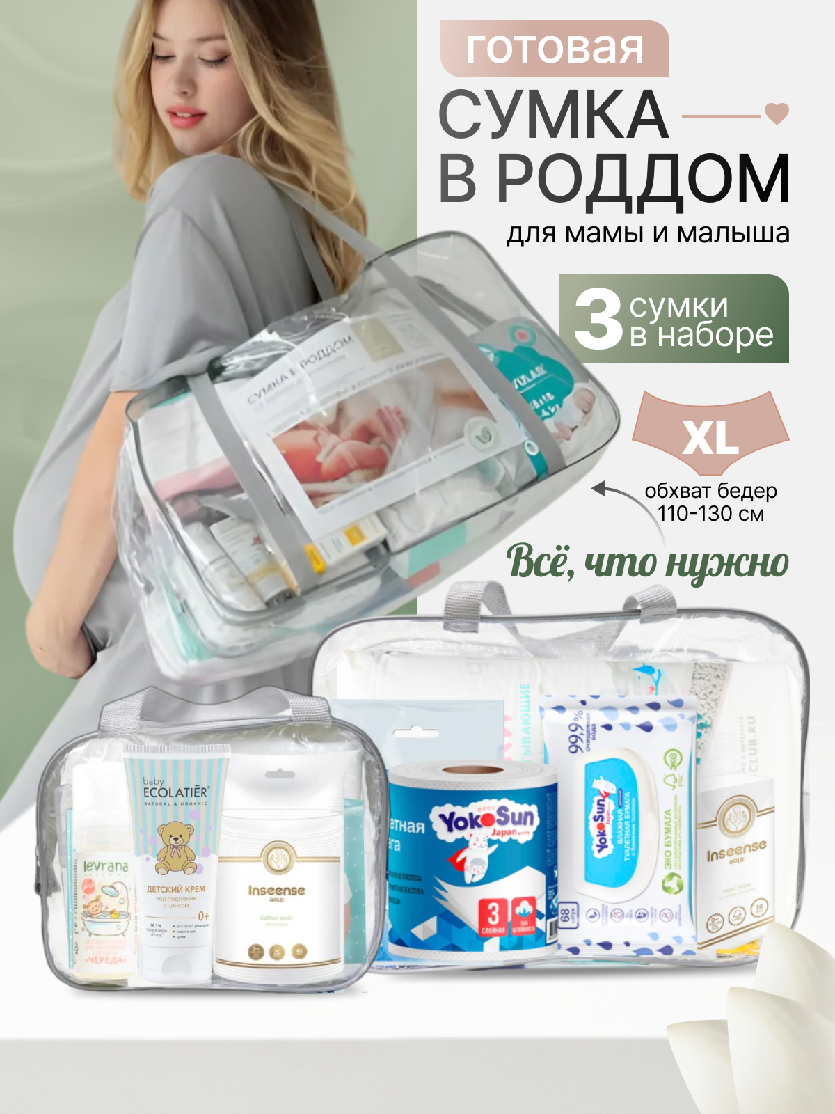 Сумка в роддом готовая