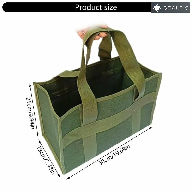 Плотная холщовая сумка для инструментов, большая 50x19x25 см, сумка для электромонтажа и ремонта