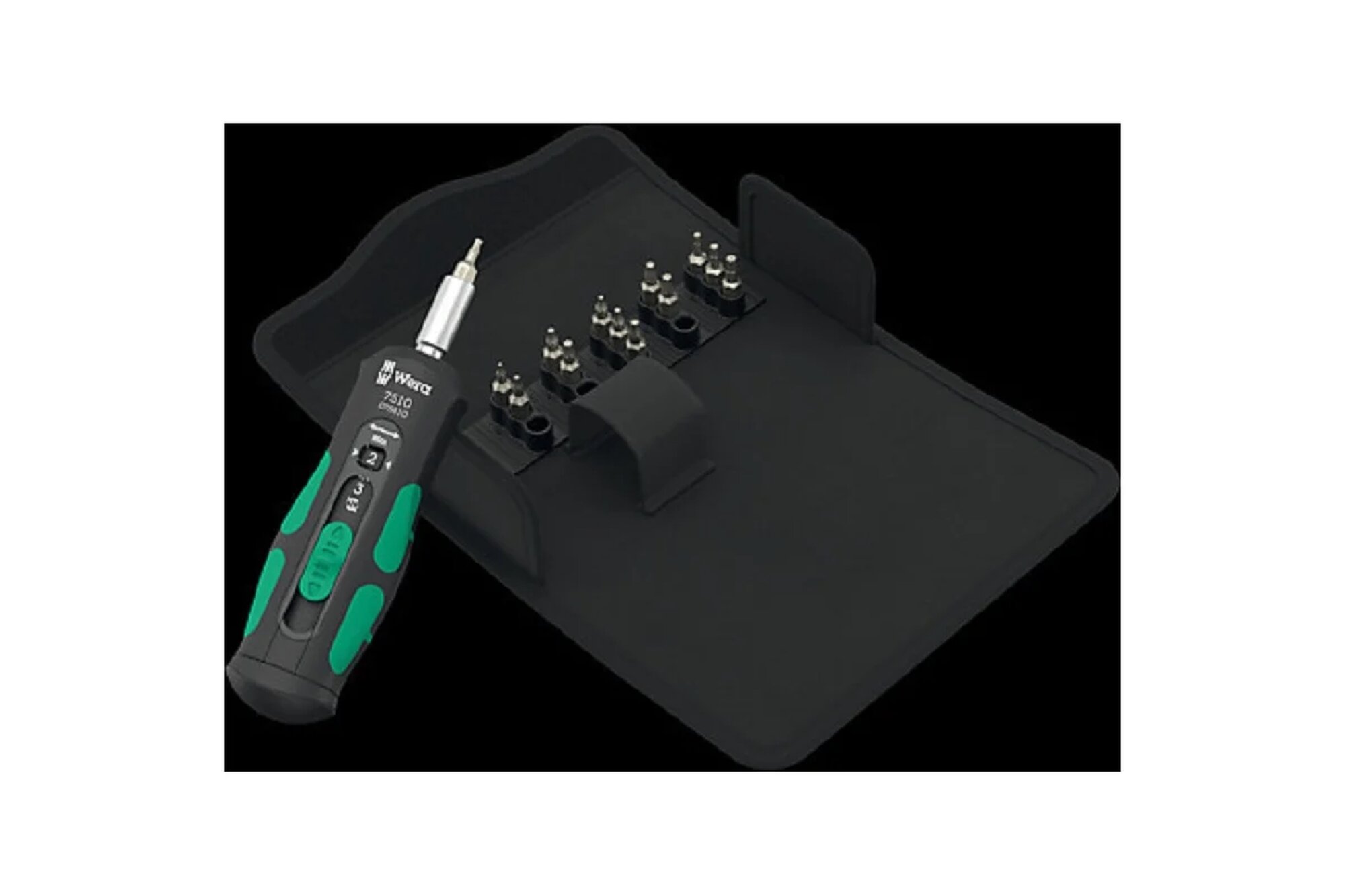 Набор бит с динамометрической отвёрткой 1 - 3 Нм, 14 пр, для закрепления поворотных режущих пластин из твёрдых сплавов 7510/14 Safe-Torque Speed WERA