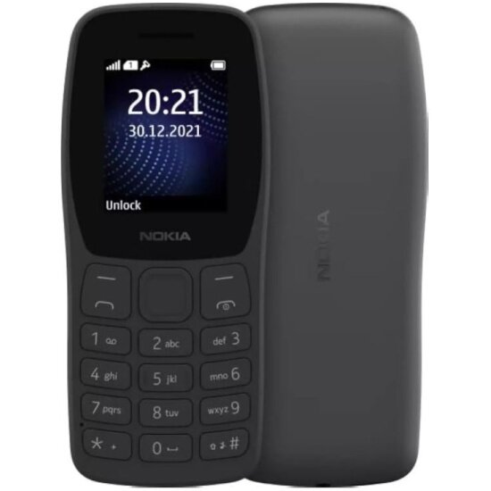 Мобильный телефон Nokia 105 Dual sim (TA-1459) Темно-серый