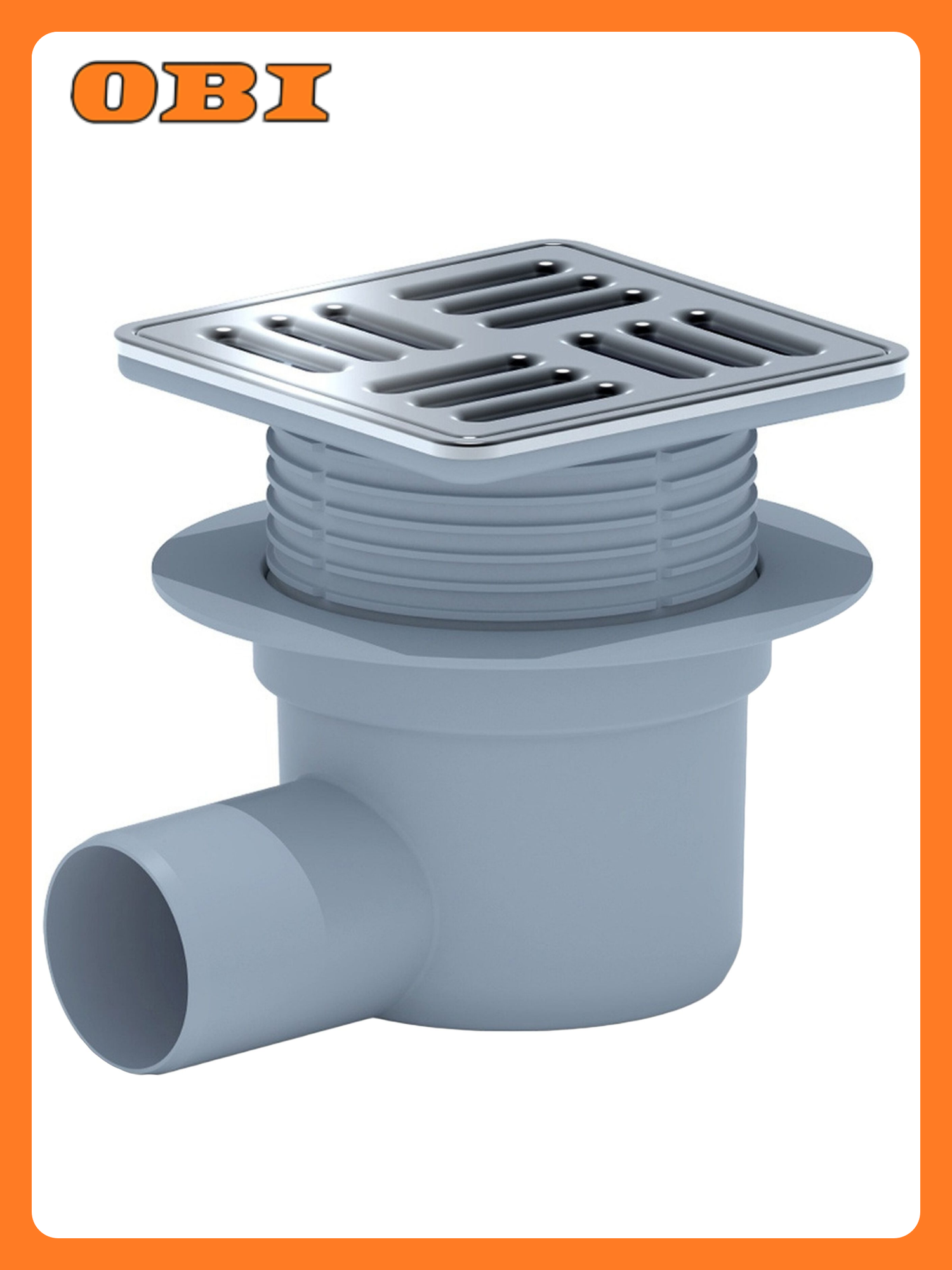 Трап водоотводный универсальный АНИ Пласт 120x120мм, Для душа, размер решетки150x150мм