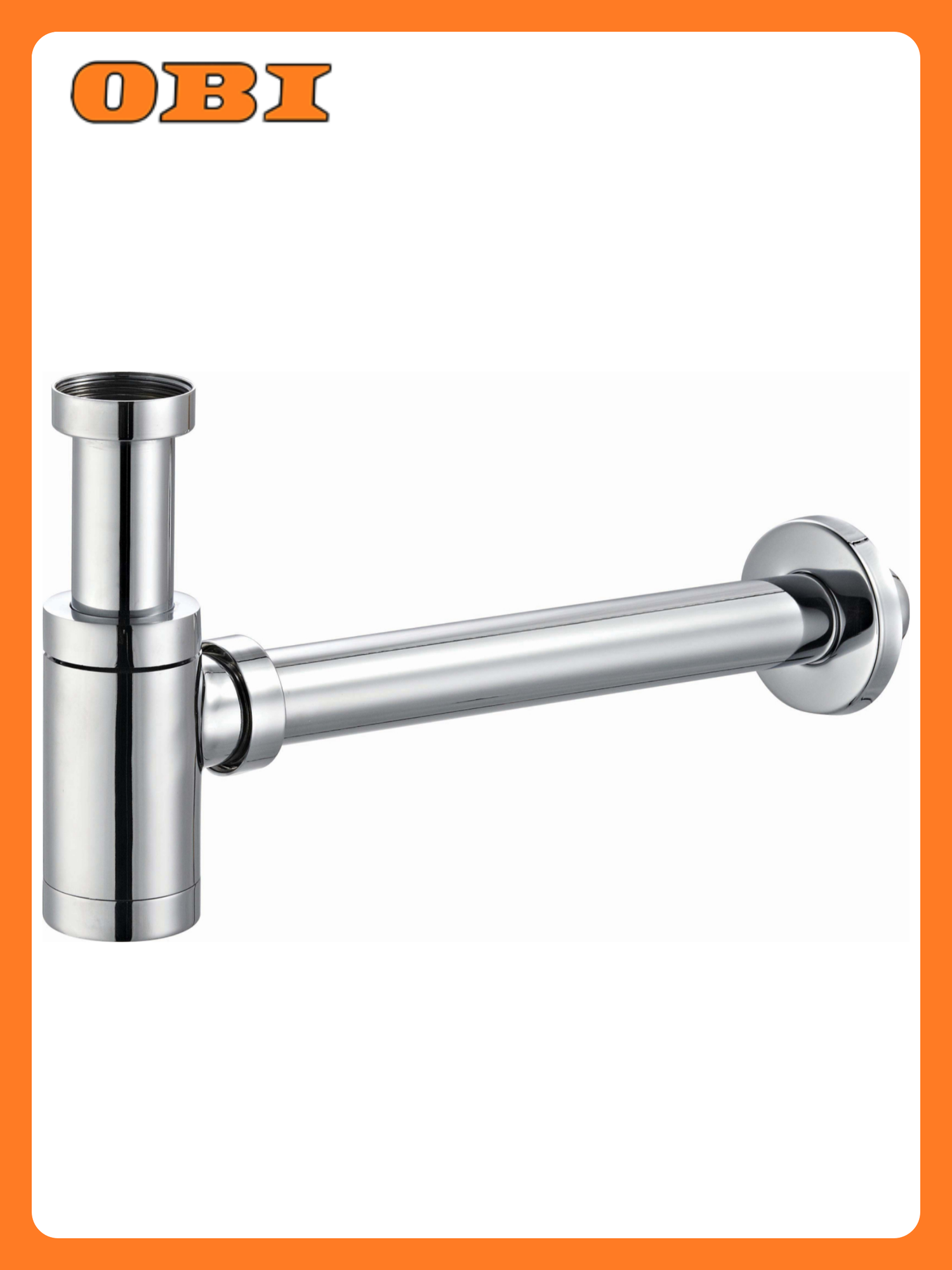 Сифон TOKITO SHINKU, для раковины, латунь, гидрозатвор, серебристый