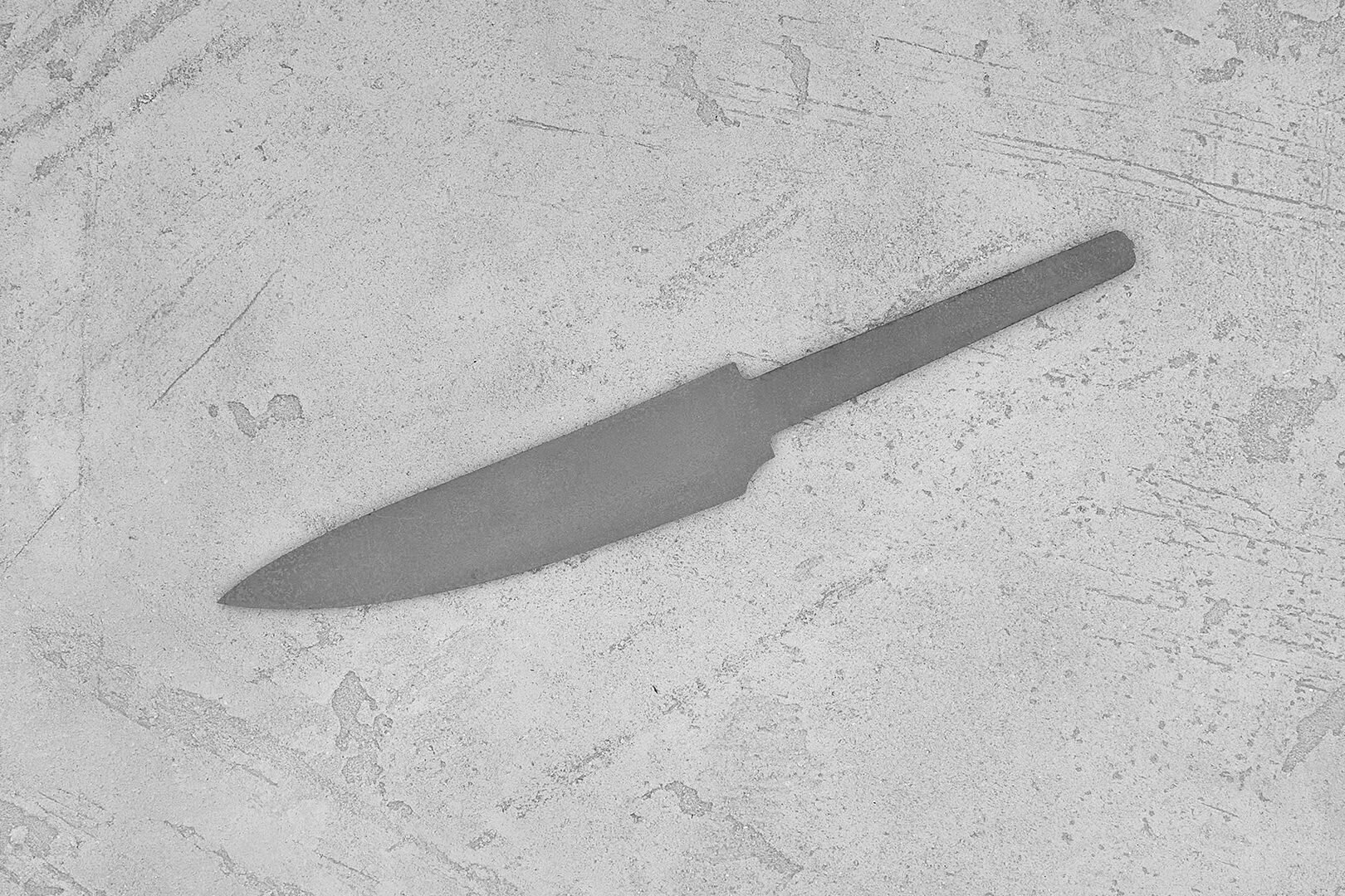 Заготовка для ножа, сталь M390 2,6мм. Модель "Геликон ГО100" с клинком 100мм, ТО 62-63HRC