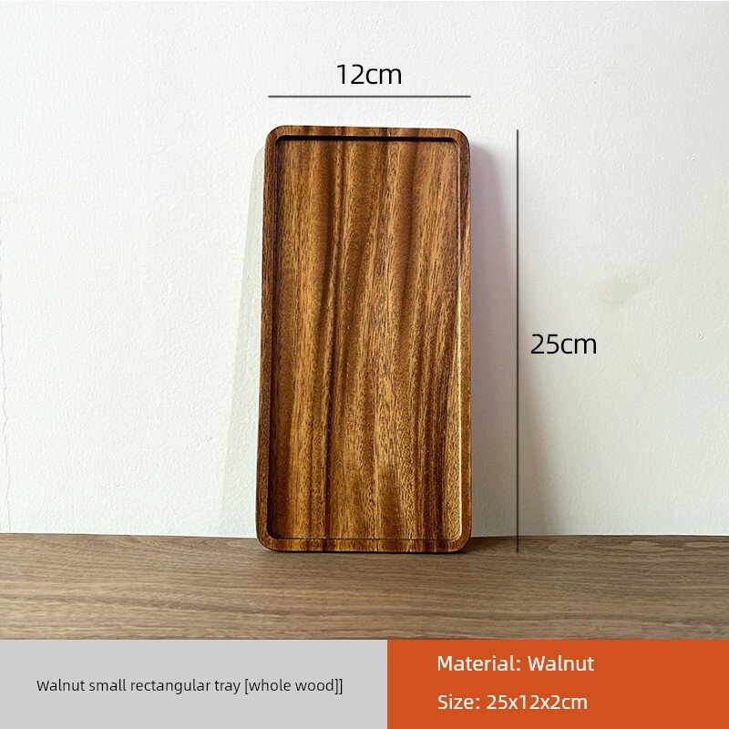 Поднос для чая с ореховым облаком, сухой чайный столик из цельного дерева, небольшой японский поднос для кофе, чайный