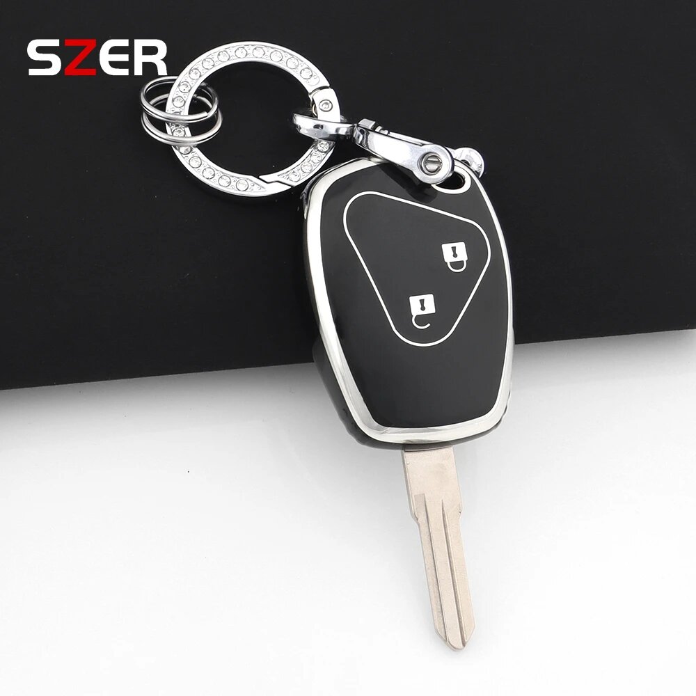 Чехол Для Автомобильного Ключа С 2 Кнопками Для Renault Trafic Clio Duster Logan Dacia Sandero Nissan Terrano Almera-защитный.