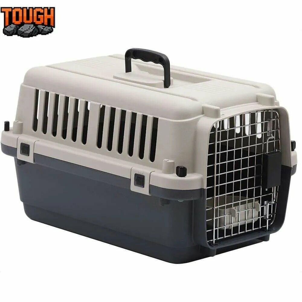 Переноска пластиковая для собак и кошек Pet Choice Departures Range 56х37х33 см, стандарт IATA для авиаперевозки животных до 8 кг / Контейнер пластиковый для животных в самолет или в машину
