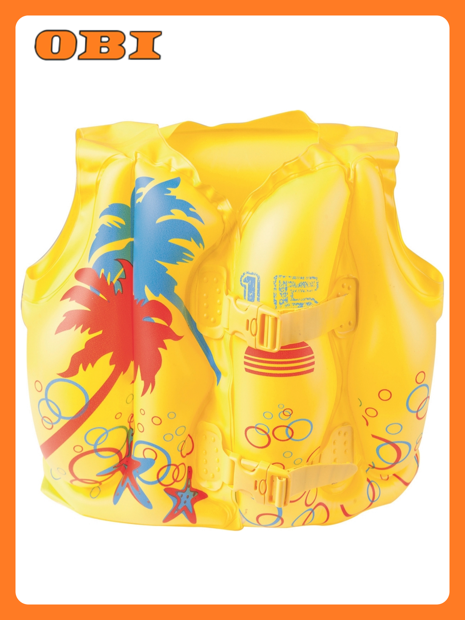 Жилет Bestway Tropical, надувной, для детей, желтый, 41x30 см