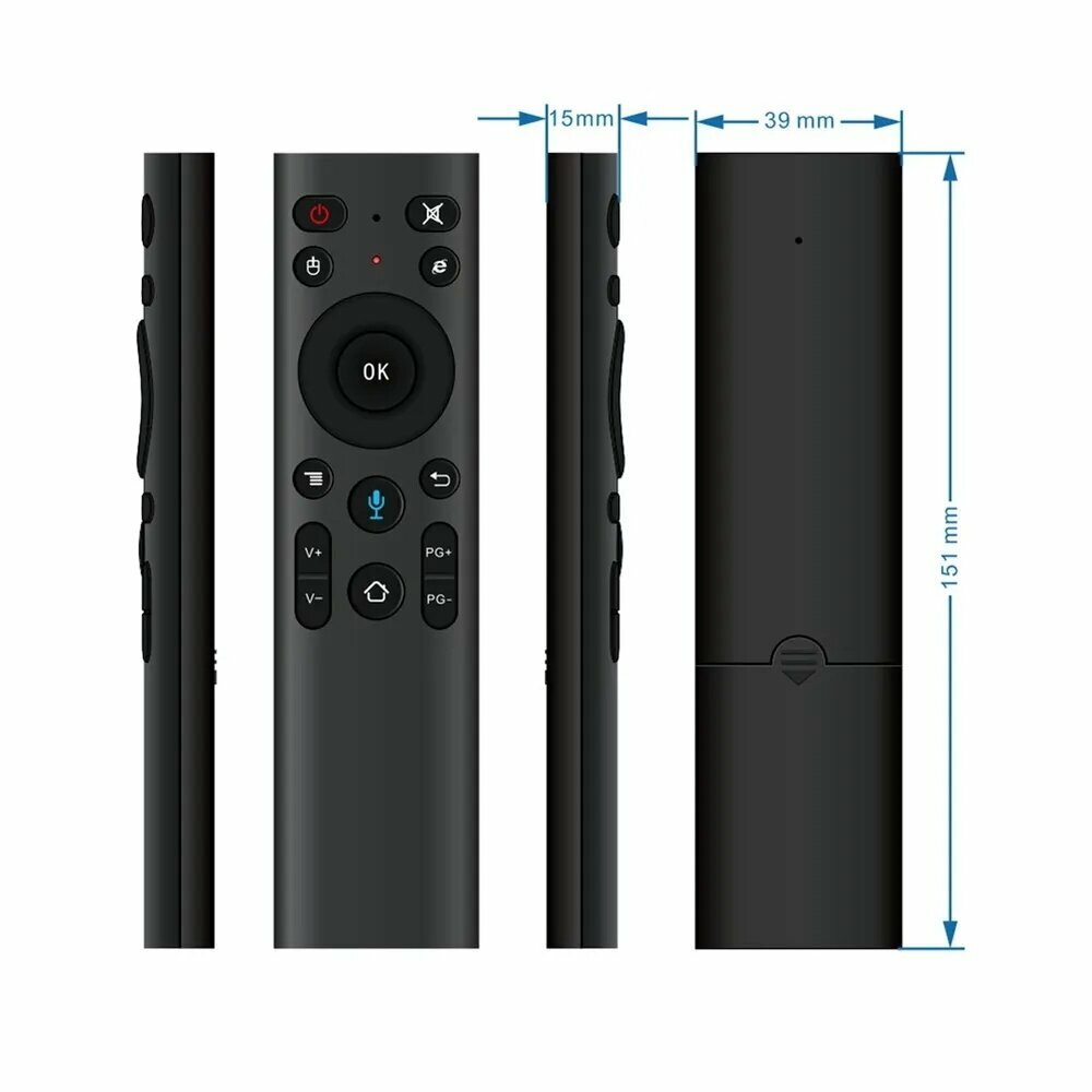 OZFF Пульт дистанционного управления Q5+ Air Mouse Bluetooth Voice Remote для Smart TV Android Box