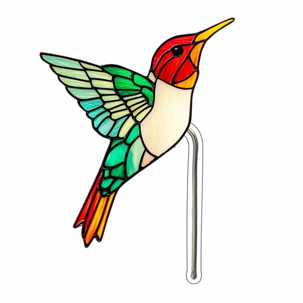 Акриловое украшение для сада и интерьера, фигурка птицы, 12 см, зеленый