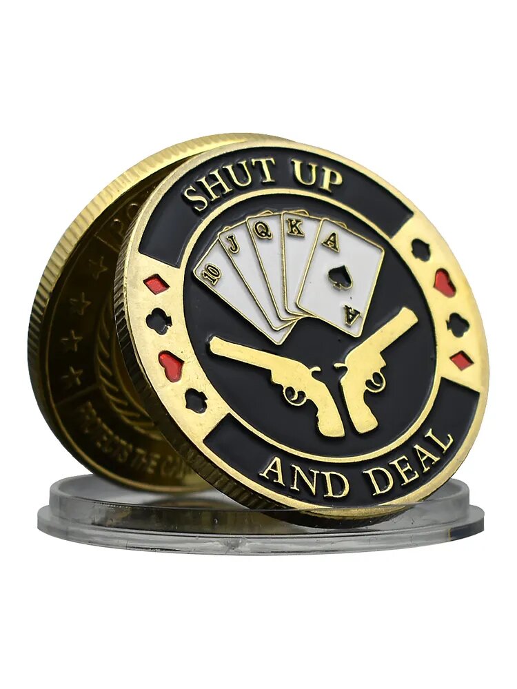 Покерные карты-гарды коллекционные, металлические жетоны 40мм, 12 видов, сувениры для Texas Hold'em, защита карт, подарочный набор