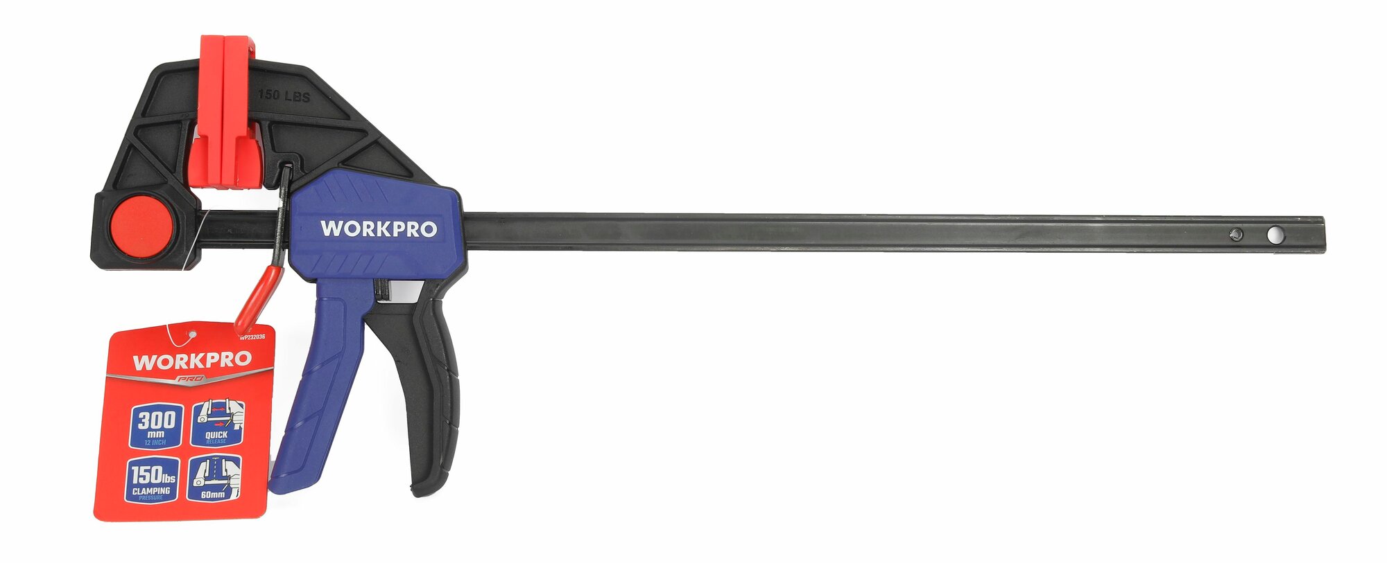 Струбцина быстрозажимная/распорная 300мм (до 70кг) WORKPRO