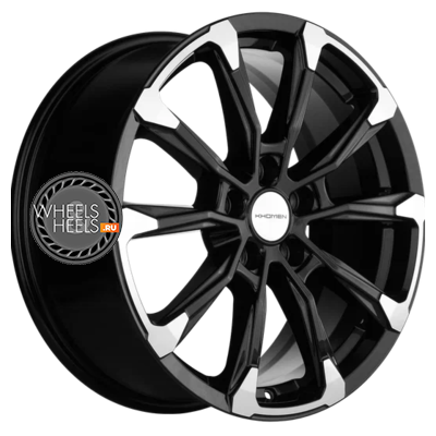 Диск автомобильный литой Khomen Wheels KHW1808 (Koleos) 18x7.5 5x114.3 et35 dia66.1 Black-FP