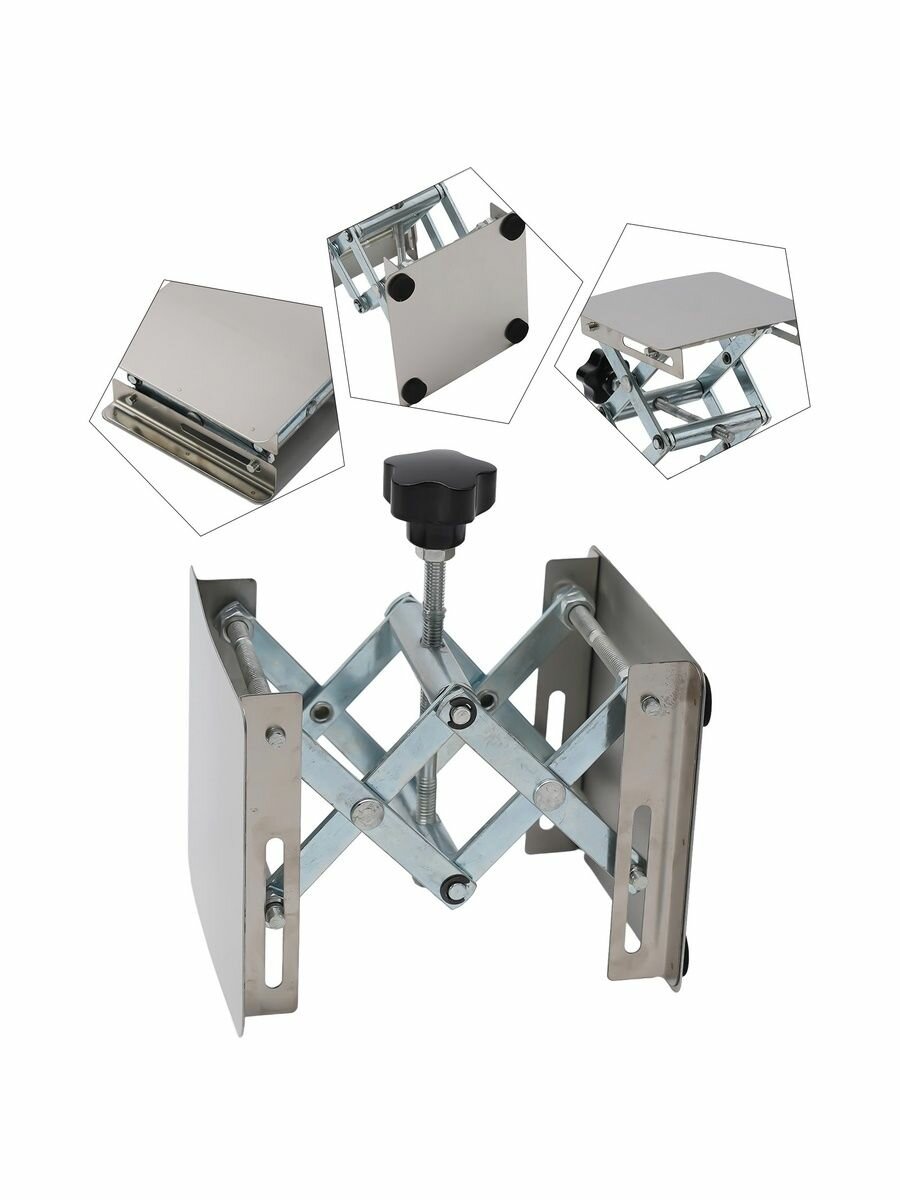 Регулируемый подъемный стол из нержавеющей стали для деревообрабатывающей лаборатории, ручная стойка