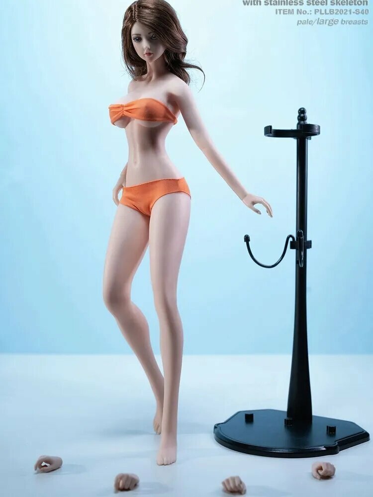 TBleague PLLB2021-S40 1:6 силиконовая женская игрушечная кукла с большой грудью и бледной кожей