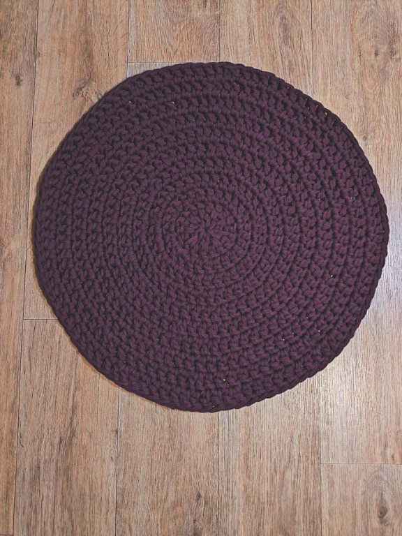 Эко коврик. Вязаный хлопковый ковер, ручной работы для гостиной, спальни, детской, прихожей, ванной и бани.