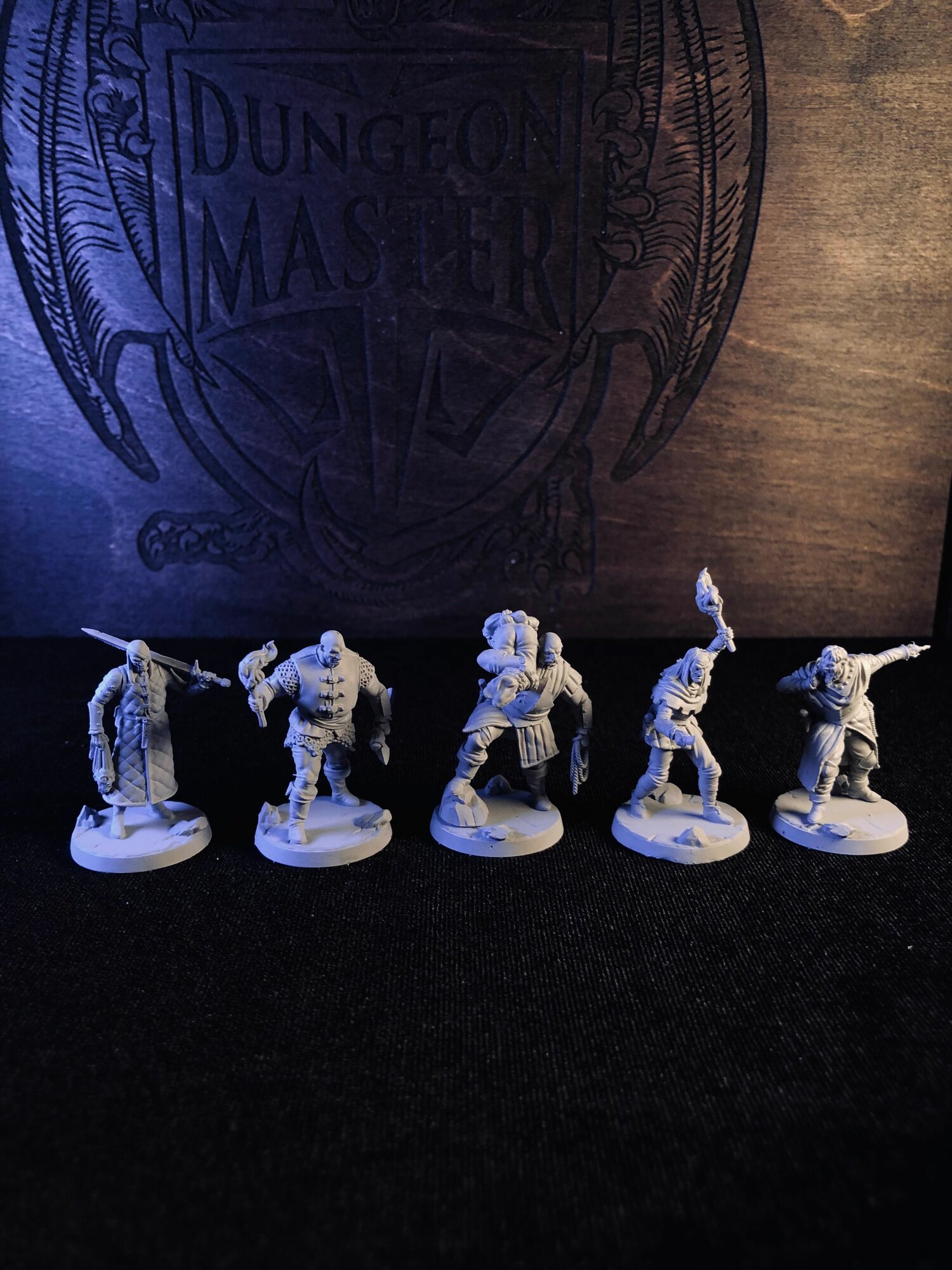 Набор контрабандистов, бандитов - Миниатюра для настольных игр DnD, ДнД, Dungeons & Dragons, Pathfinder.