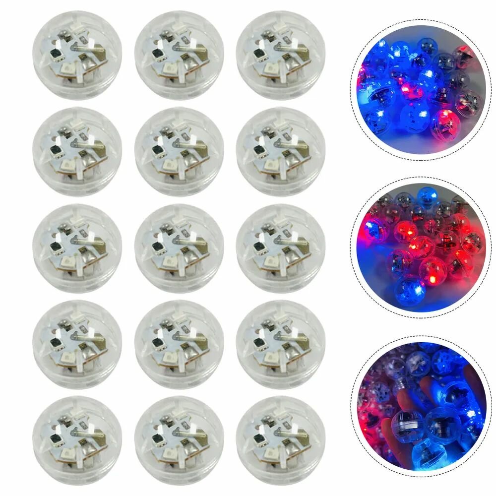 Светящиеся Шарики Из Пластика Для Праздничного Украшения 15 Штук