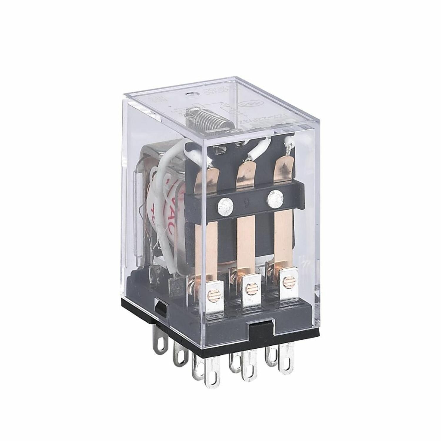 CHINT Промежуточное реле JZX-22F(D) 4 конт. с инд. LED 3А 24В DC, 285385