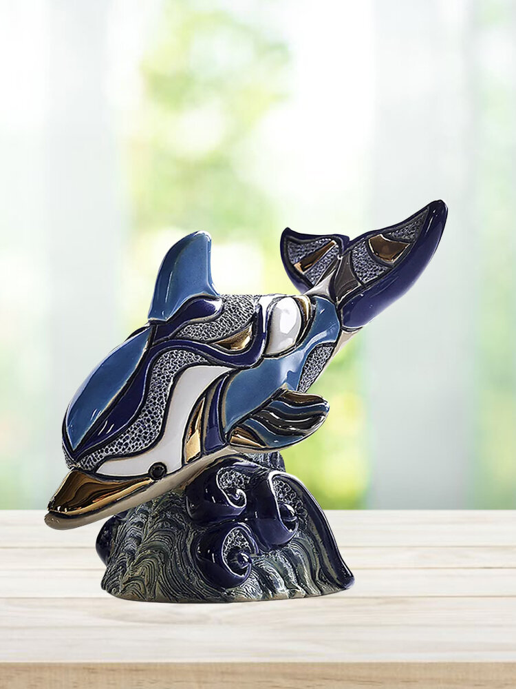 Статуэтка "Дельфин" De Rosa, керамика, высота 13 см, ручная работа