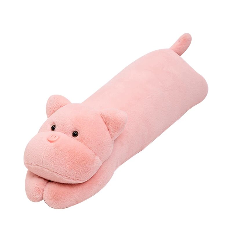 Мягкая игрушка-подушка в виде розовой свинки, 90 см, для девочек, удобная подушка для сна на боку, мягкая и уютная