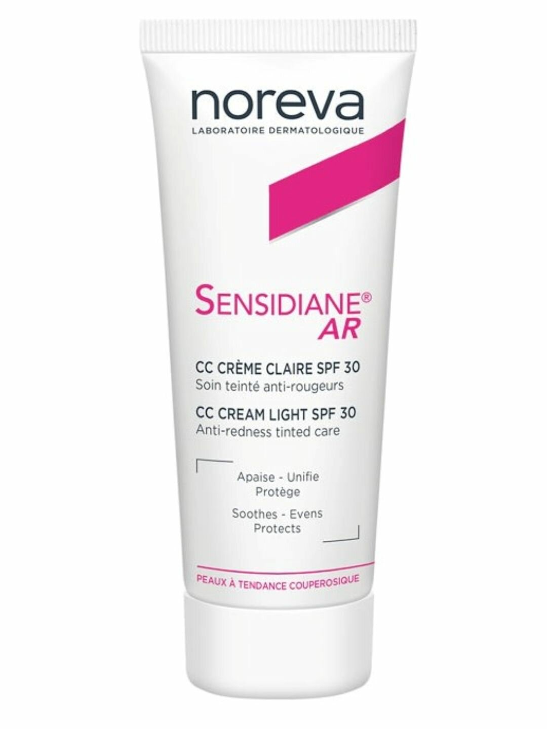 Норева сенсидиан AR+ СС Крем SPF30, светлый тон, 40 мл | NOREVA Sensidiane AR+ СС