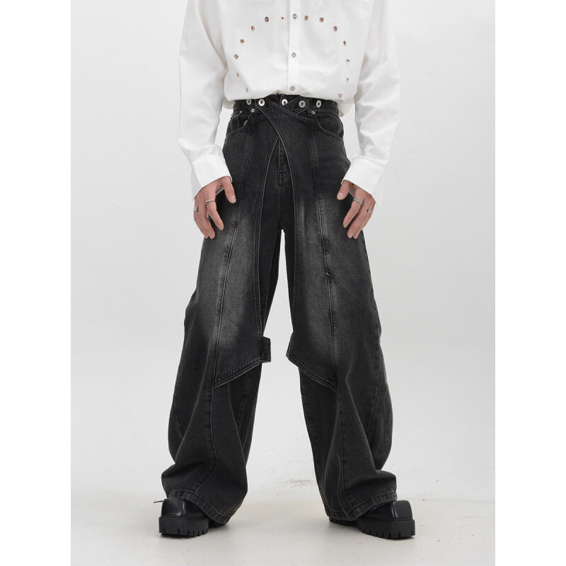 Тренд RONG CH Мужские Джинсы Лето Светлые Потертые Слим Кроп Эластичные Деним, Размер_2XL