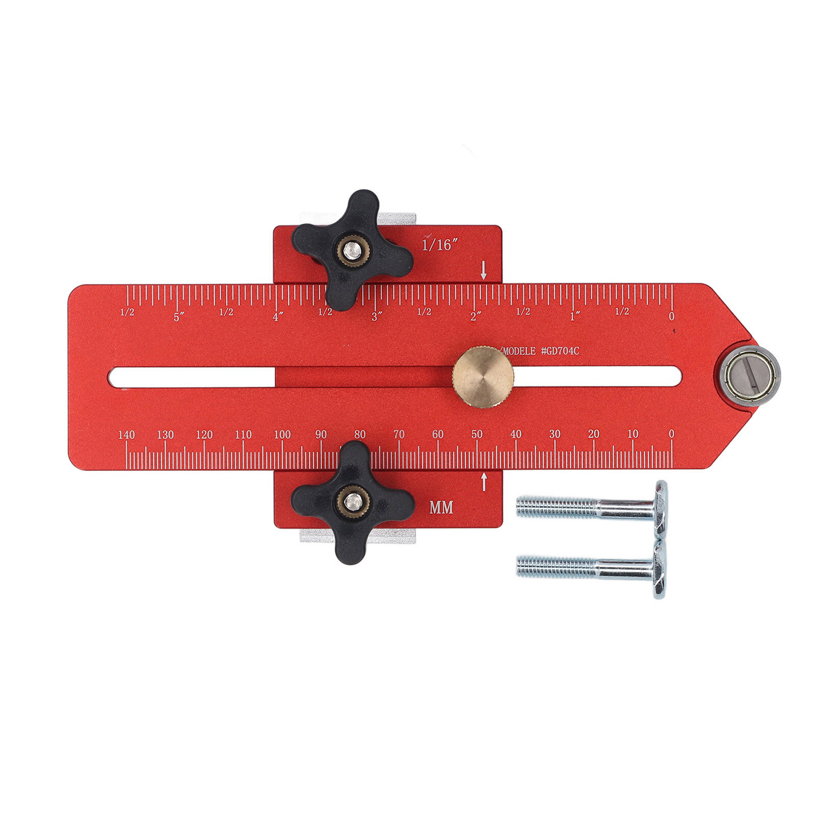 Тонкий шаблон для продольной распиловки, направляющая из алюминиевого сплава для настольной пилы по дереву, для Т-образных пазов 19 мм и 30 мм.