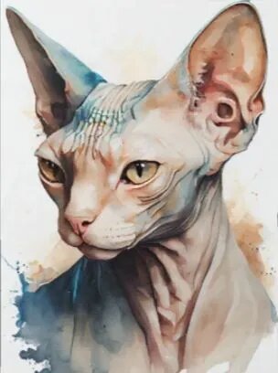 Алмазная Мозаика "Сфинкс В Цветах" 40*50 См, Безрамная, Идеальна Для Дома, Украшения, Подарков.