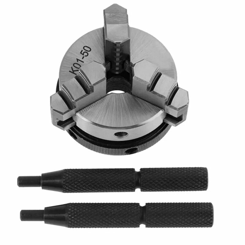 K01 50 Самоцентрирующийся мини-токарный патрон с 3 кулачками для инструмента по дереву