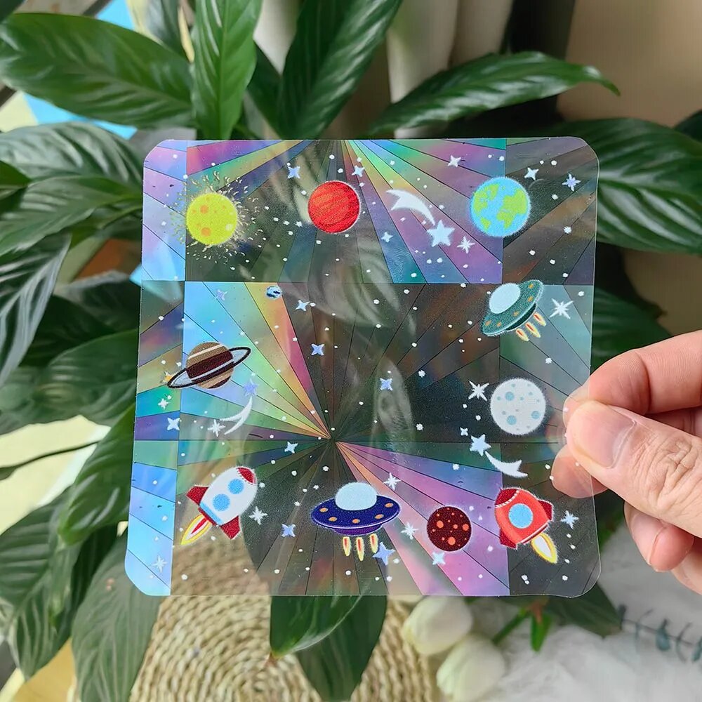 Наклейка на окно радуга / Ловец солнца / Призма радужная Rainbow