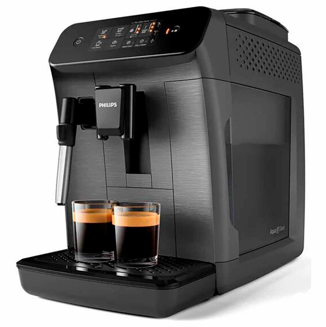 Автоматическая кофемашина Philips EP 0824/00, черная, автоматическое приготовление американо, капучино, эспрессо