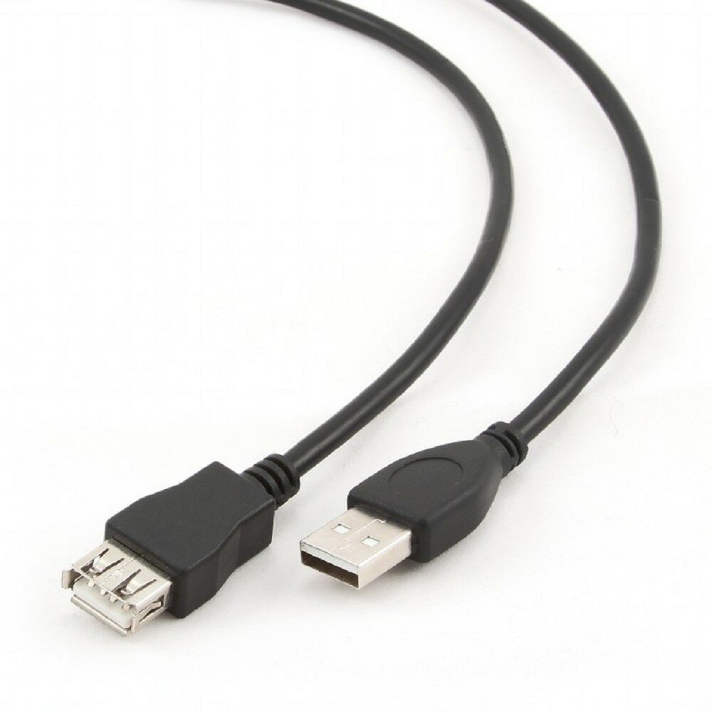 Bion Кабель USB 2.0 AM/AF, 1.8 м, черный BXP-CCP-USB2-AMAF-018