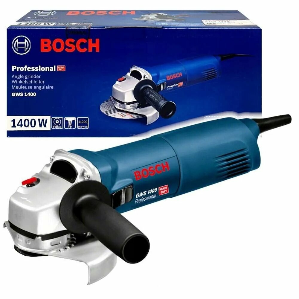 Угловая Шлифмашина Bosch GWS 1400, 1400Вт, 125 мм, (0601824806)