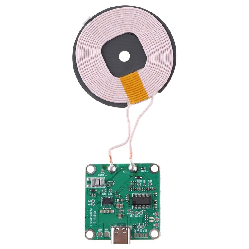 20 Вт Высокой Мощности 5 В -13,5 В Быстрая Зарядка Беспроводного Зарядного Устройства Модуль Передатчика Type-C USB + Катушка Универсальный Мобильный Телефон