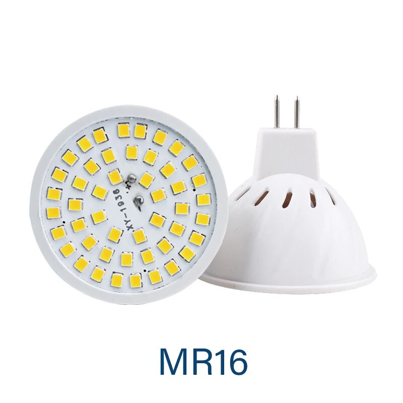 Светодиодная лампа Sagra E27 E14 MR16 GU10 48/60/80шт 220В MR16, 10 шт, Warm white 220V, 60LEDs