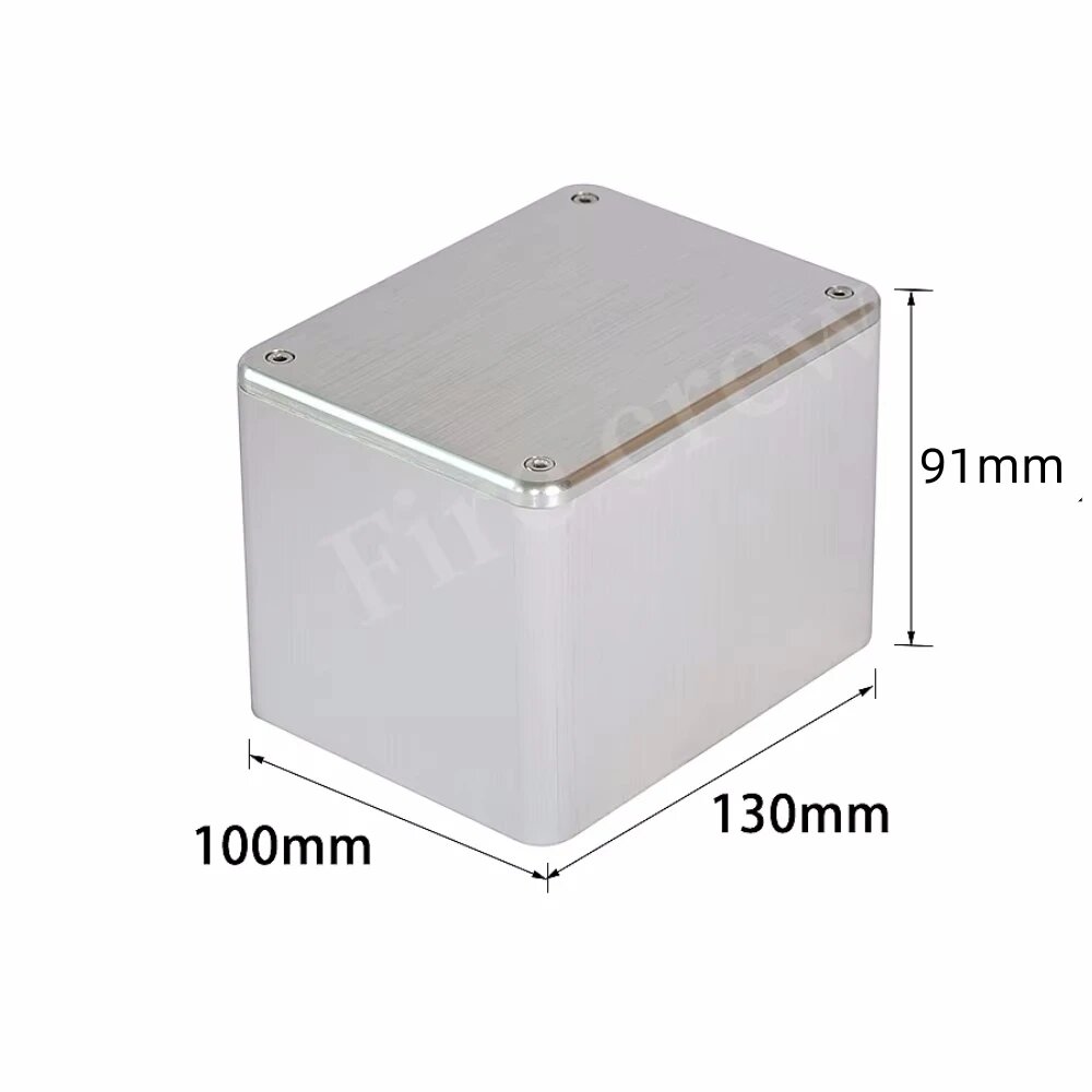Алюминиевый защитный корпус для трансформатора, шасси, предотвращающее помехи, silvery L100W130H91