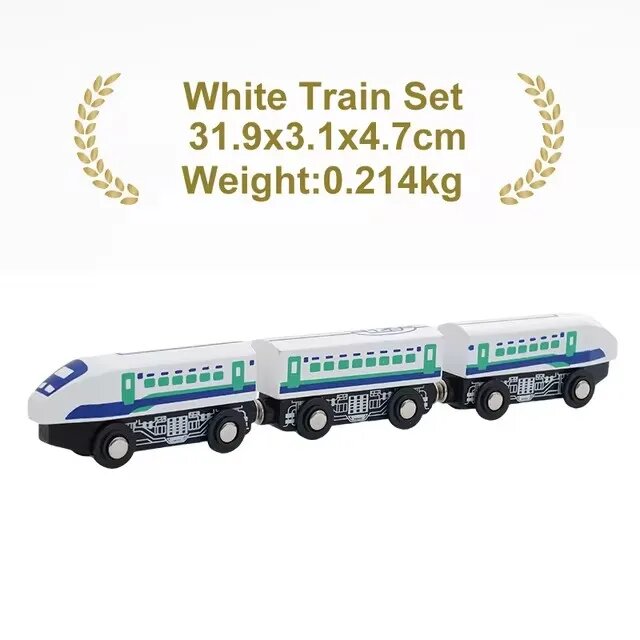 Деревянный магнитный поезд YunDuo BaBy 1:22 Model F